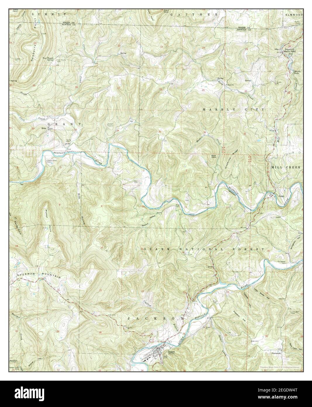Map of jasper Cut Out Stock Images & Pictures - Alamy
