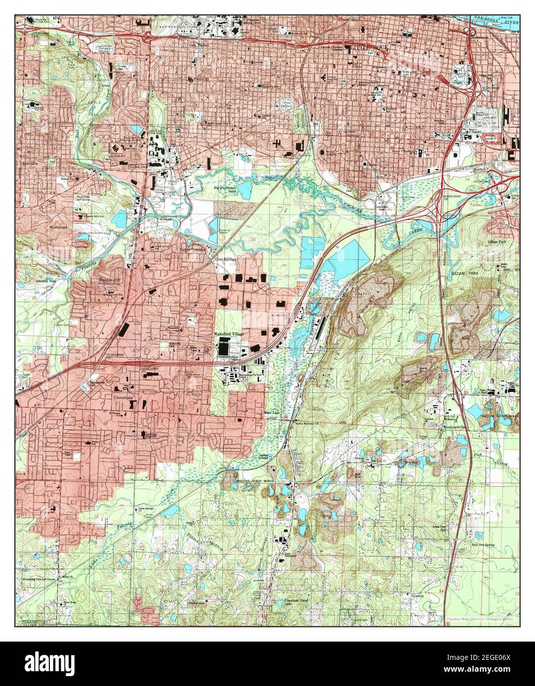 Little Rock, Arkansas, map 1994, 1:24000, United States of America by ...