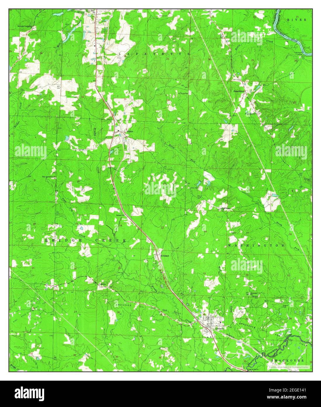 Louann, Arkansas, map 1962, 1:24000, United States of America by ...