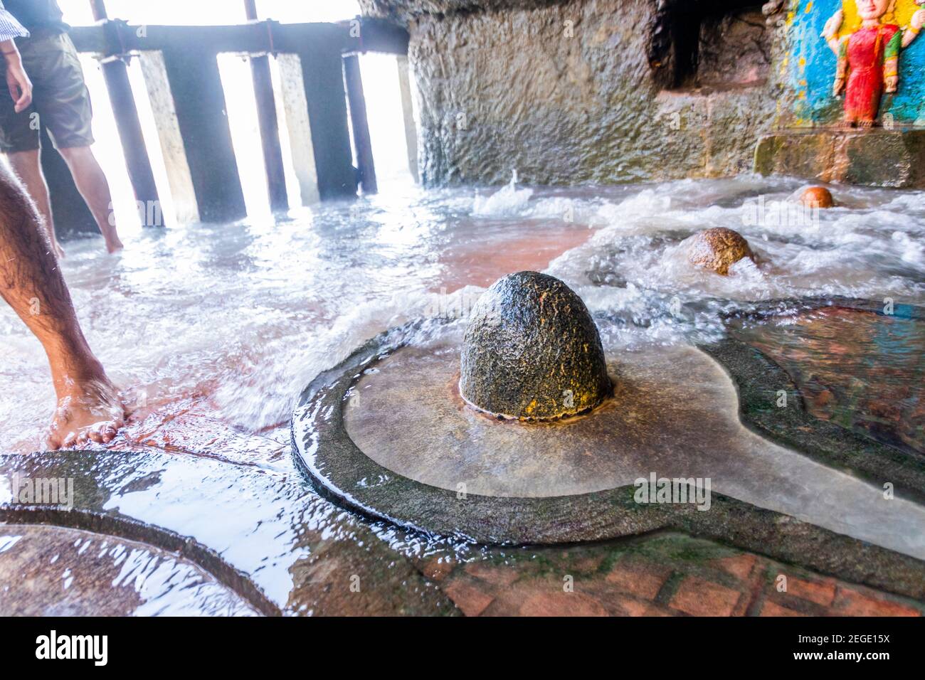 Gangeshwar mahadev shiva temple, Diu Stock Photo - Alamy