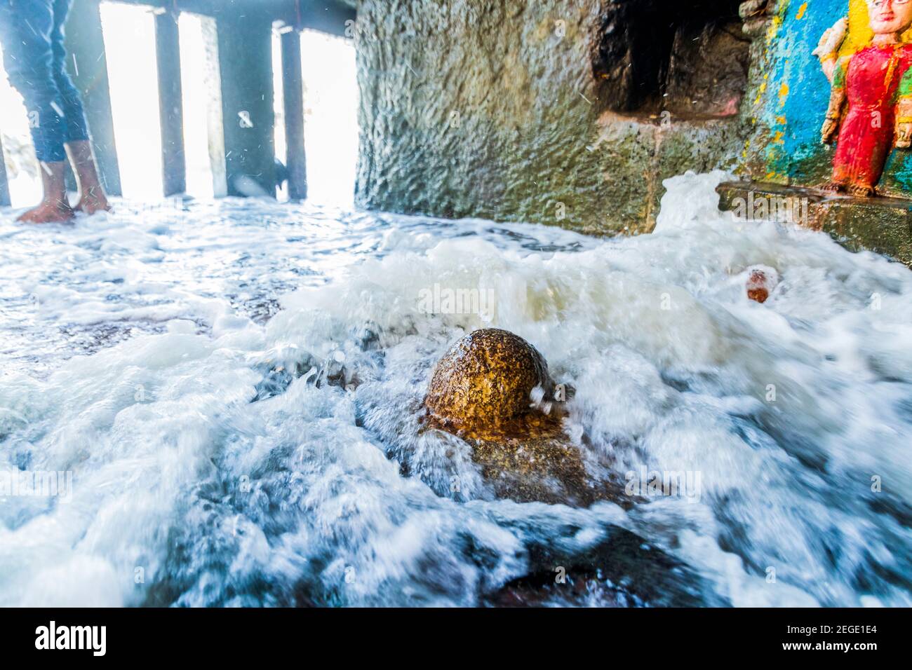 Gangeshwar mahadev shiva temple, Diu Stock Photo - Alamy