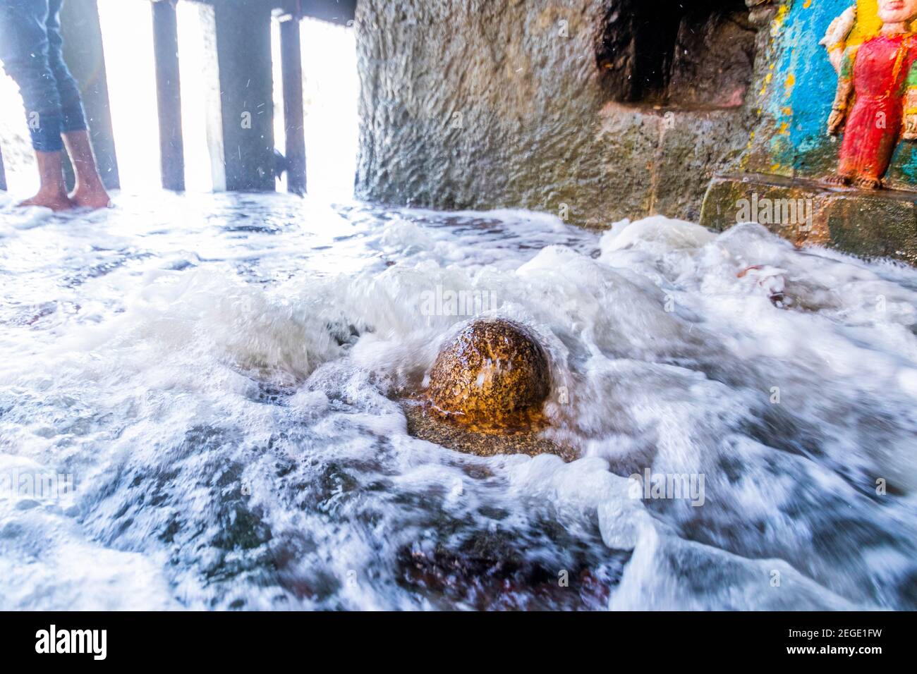 Gangeshwar mahadev shiva temple, Diu Stock Photo - Alamy