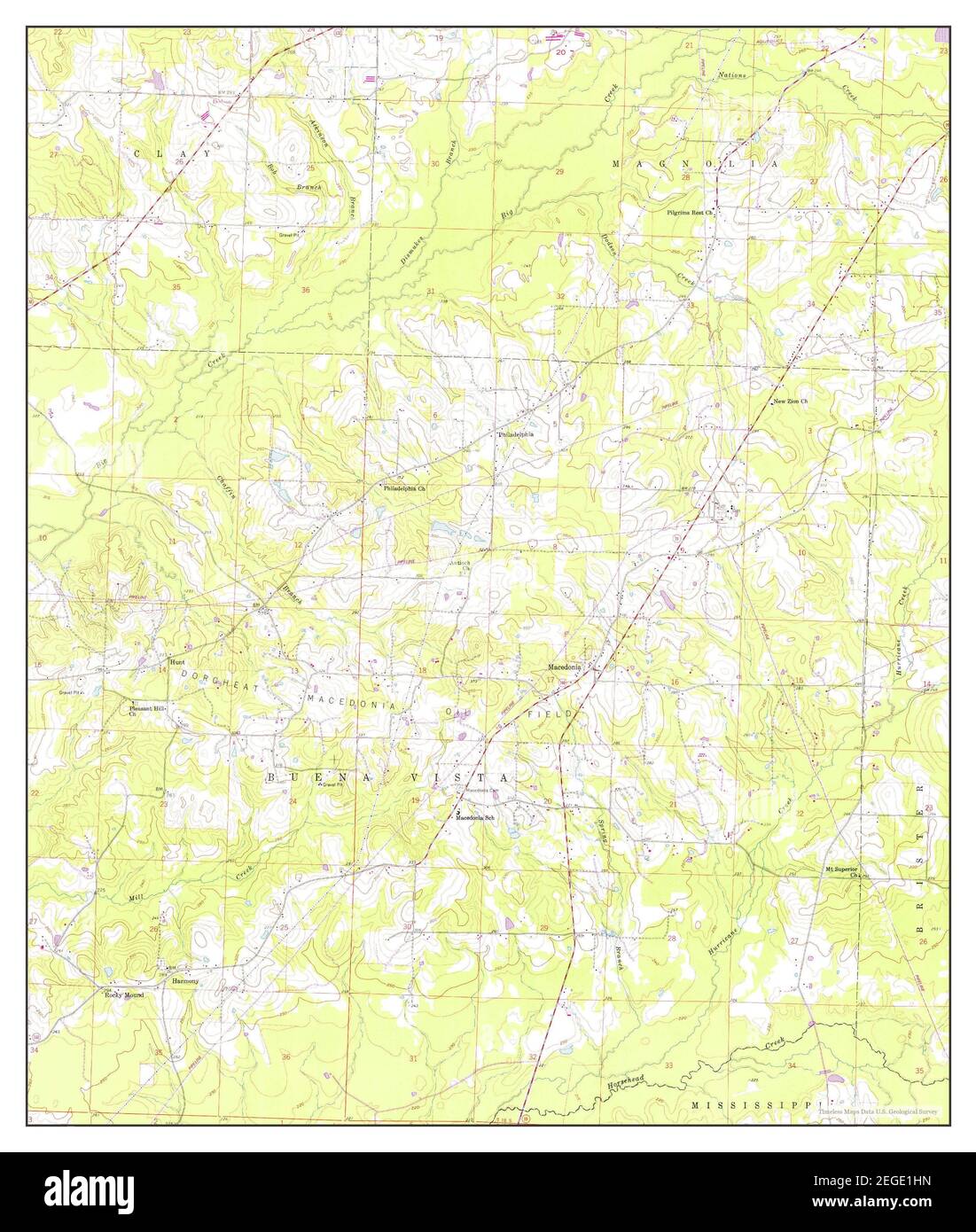Macedonia, Arkansas, map 1960, 1:24000, United States of America by ...
