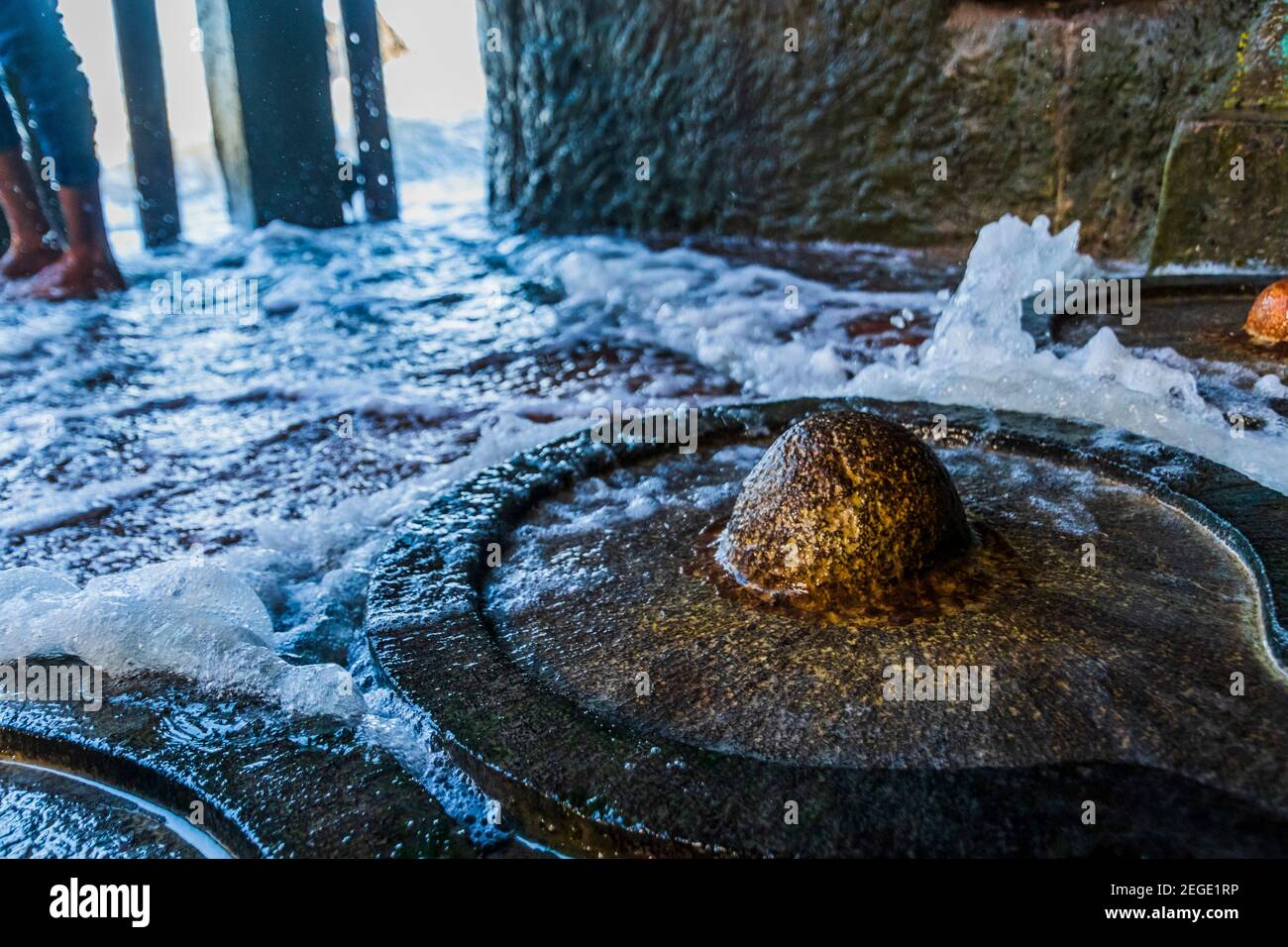 Gangeshwar mahadev shiva temple, Diu Stock Photo - Alamy