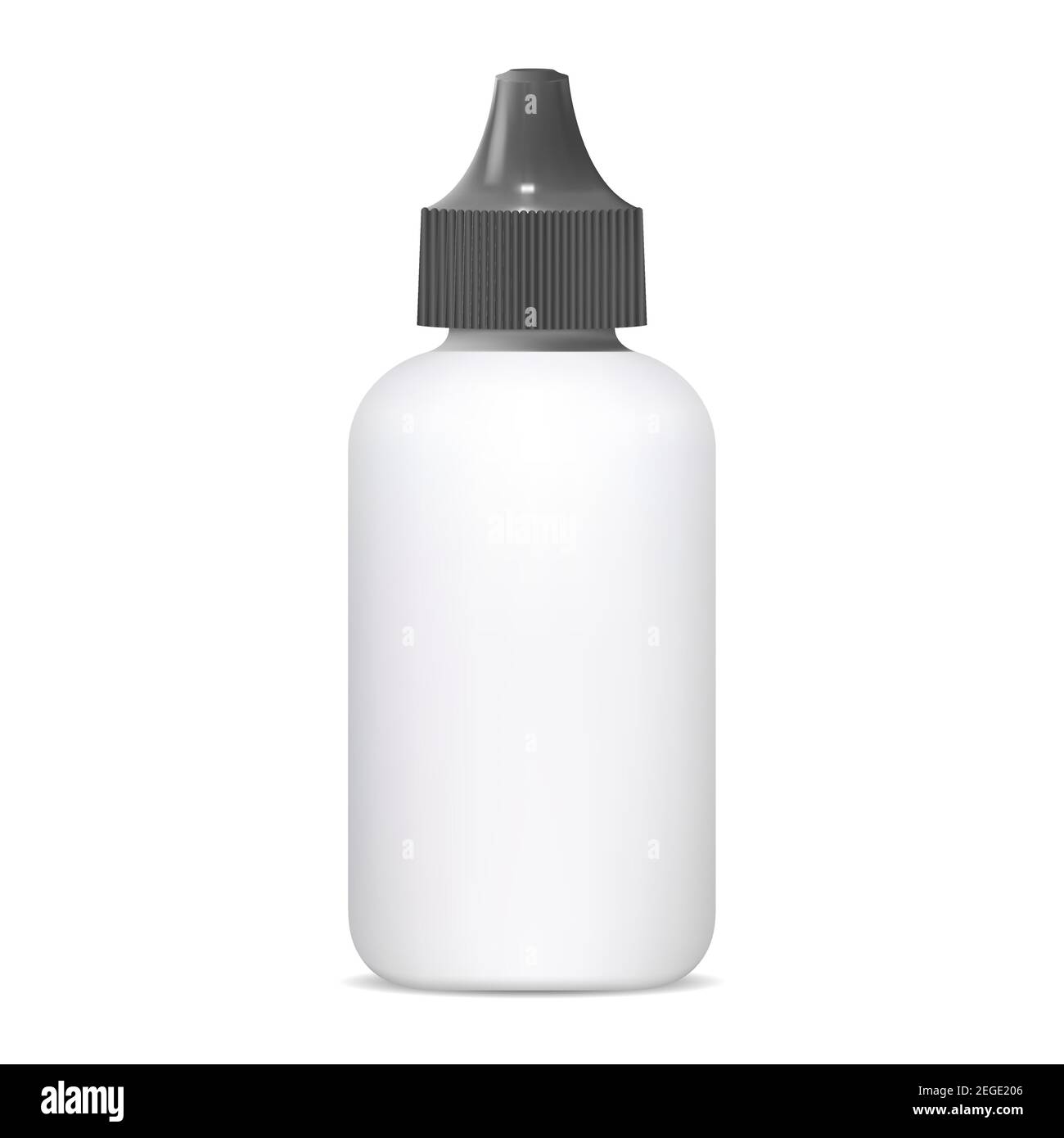 Eye dropper bottle. Medical nasal spray 3d blank. Small plastic ...