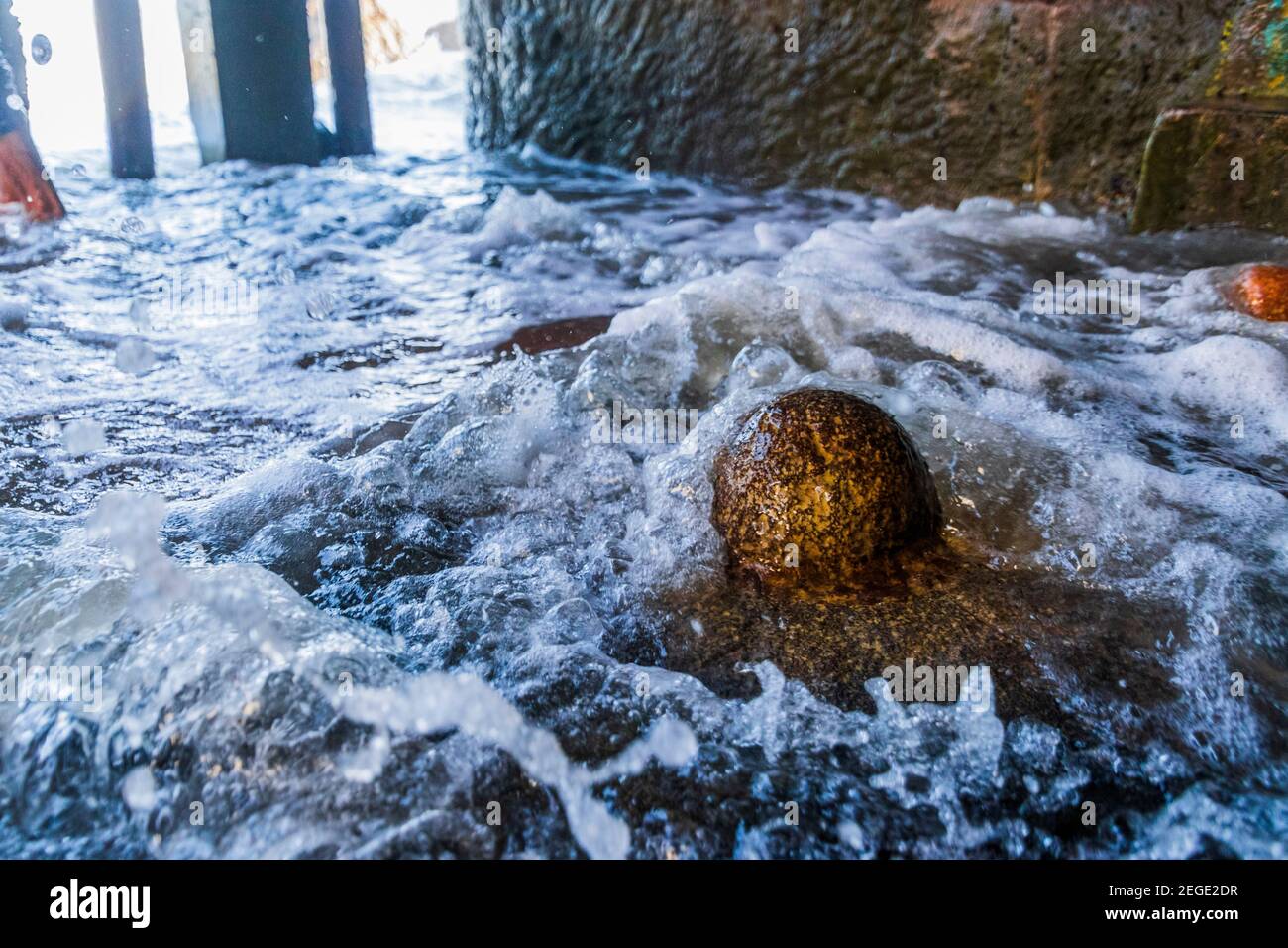 Gangeshwar mahadev shiva temple, Diu Stock Photo - Alamy