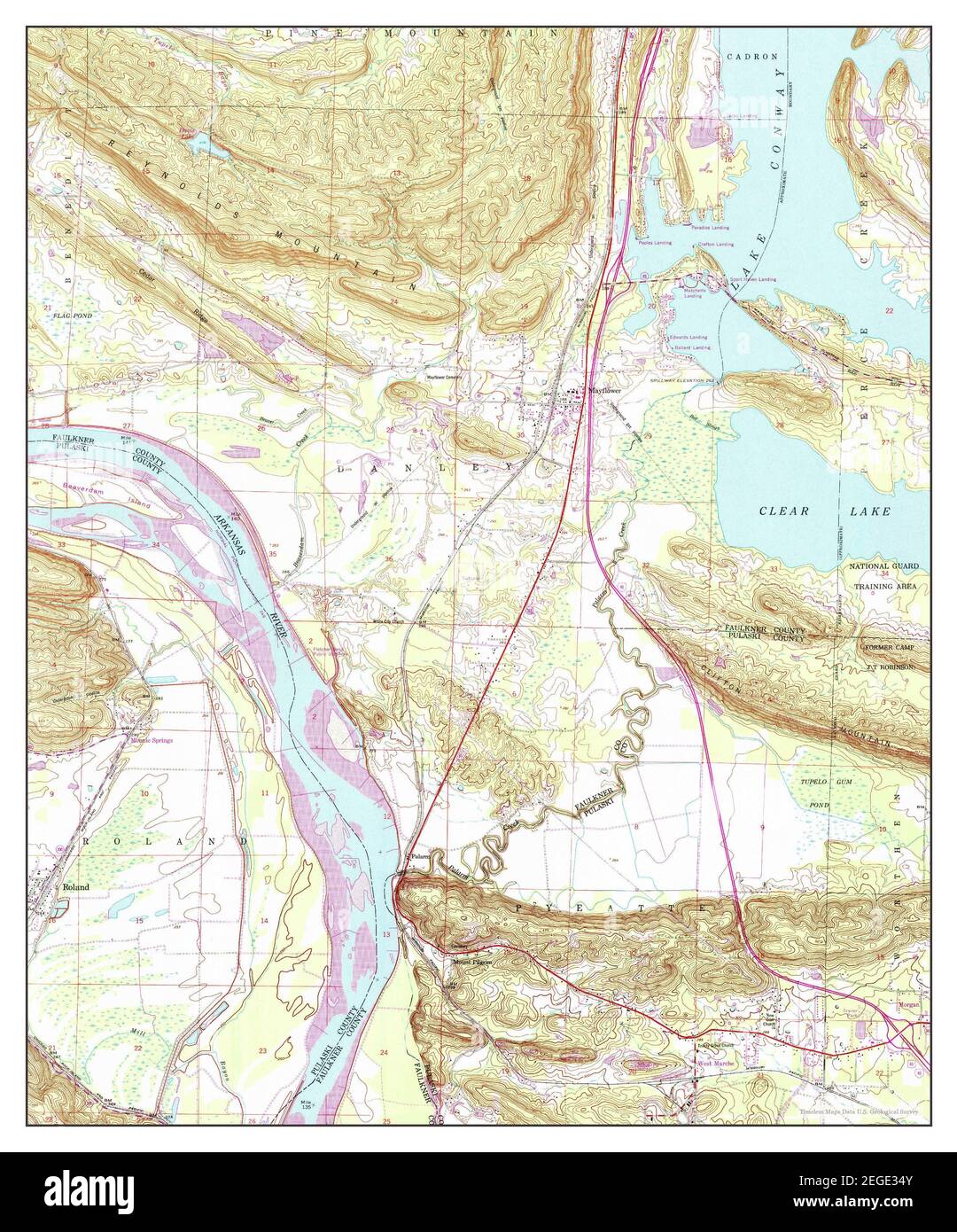 Mayflower, Arkansas, map 1953, 1:24000, United States of America by ...