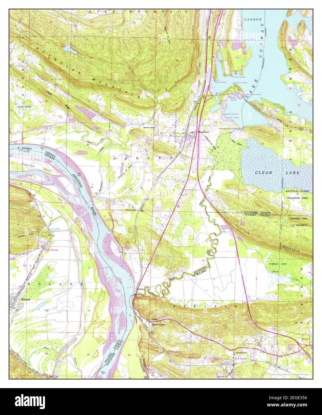 Mayflower, Arkansas, map 1953, 1:24000, United States of America by ...