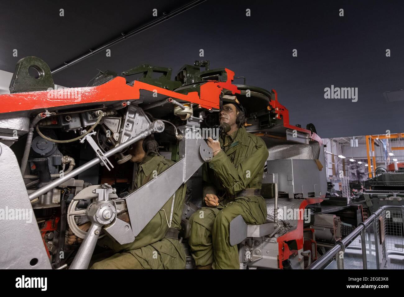 A cut-in-half Centurion Mark 3 tank at The Tank Museum in Bovington ...