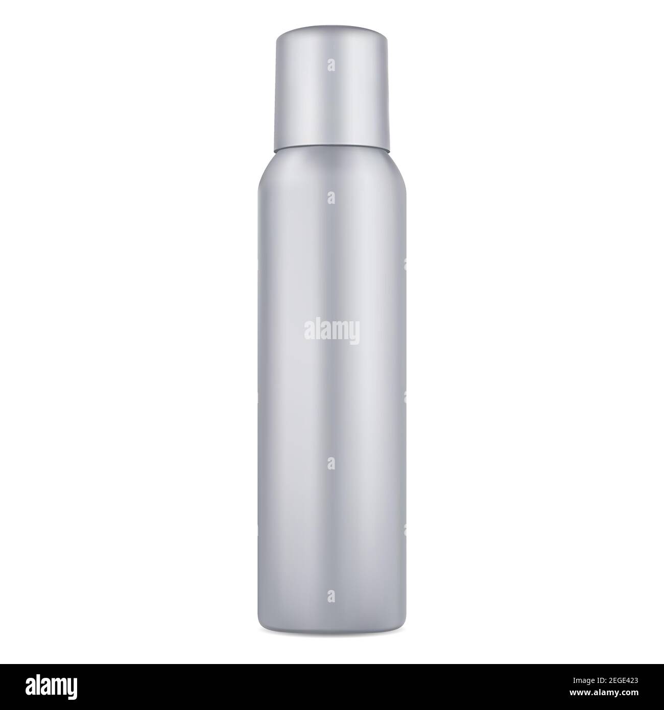 Spray can. Aluminum deodorant aerosol bottle blank. Silver cylinder ...