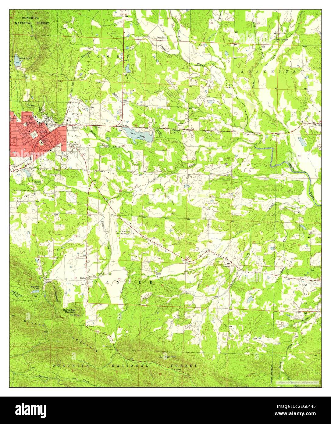 Mena arkansas map hi-res stock photography and images - Alamy