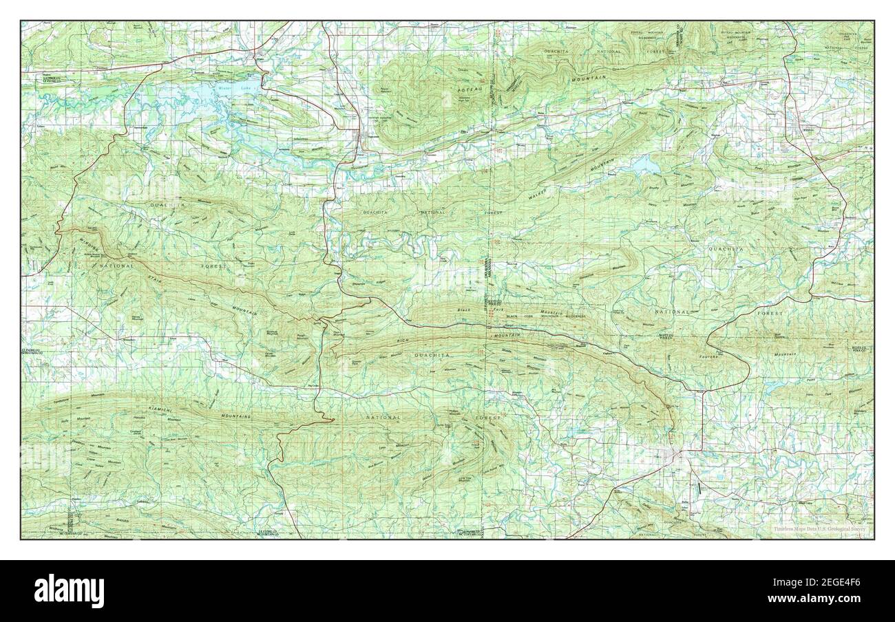 Mena arkansas map Cut Out Stock Images & Pictures - Alamy