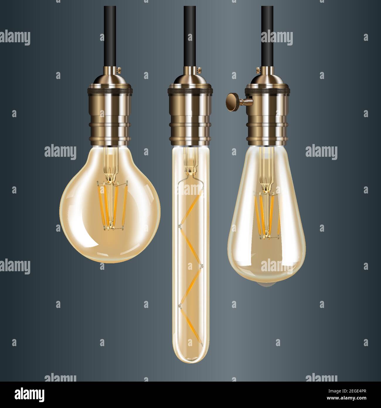 Old bulb holder Stock Vector Images - Alamy