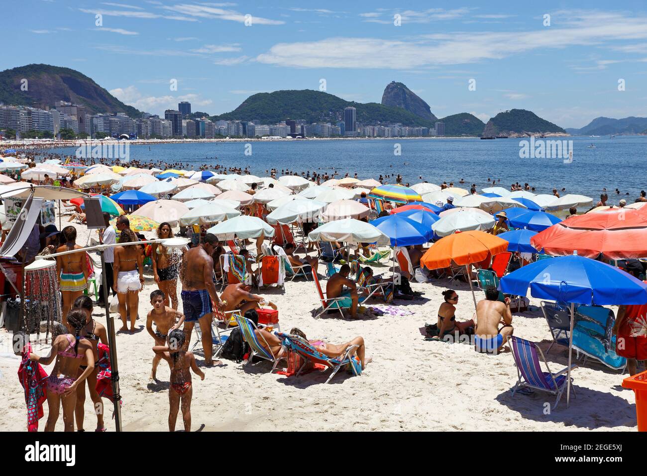 RIO DE JANEIRO :People on the Beach in Rio de Janeiro Stock Photo - Alamy