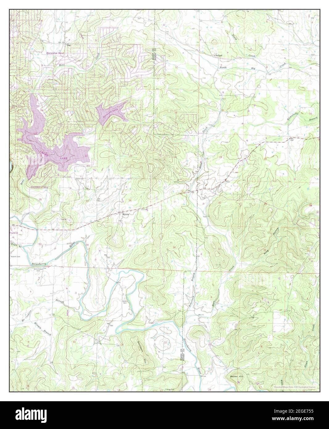 Myron, Arkansas, map 1962, 1:24000, United States of America by ...