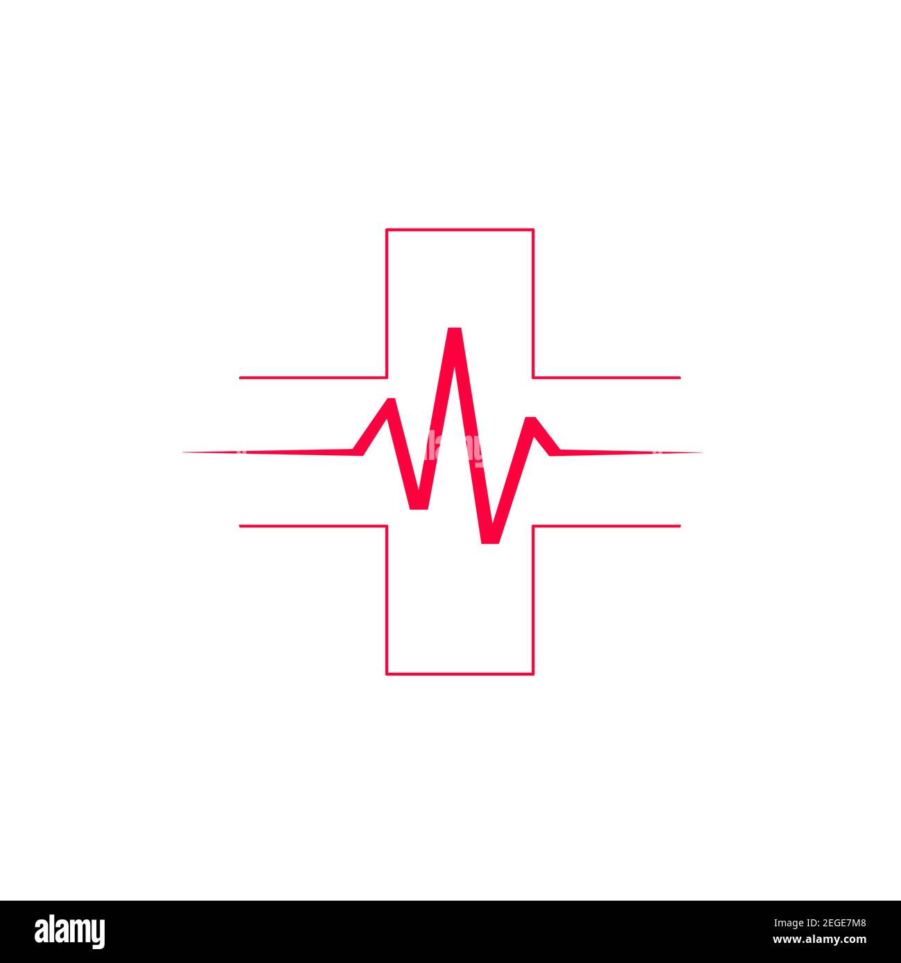 Cardiology doctor plus help pharmacy medical health care logo vector ...