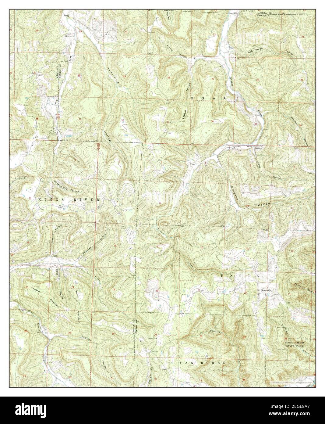 Osage SW, Arkansas, map 1968, 1:24000, United States of America by ...