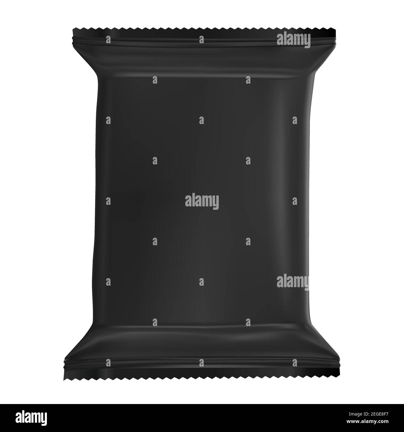 White flow pack pouch Stock Vector Images - Alamy