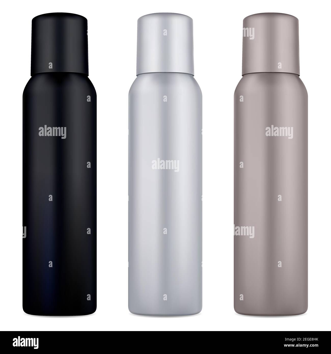 Air spray deodorant can. Cosmetic tin mockup blank. Aluminum metal ...