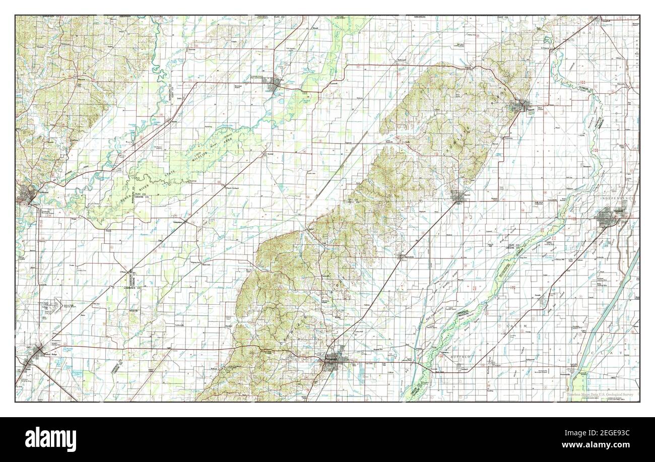 Paragould map Cut Out Stock Images & Pictures - Alamy