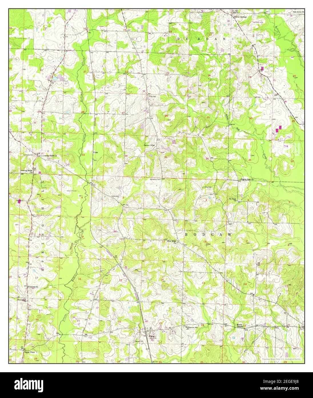 Patmos, Arkansas, map 1951, 1:24000, United States of America by ...