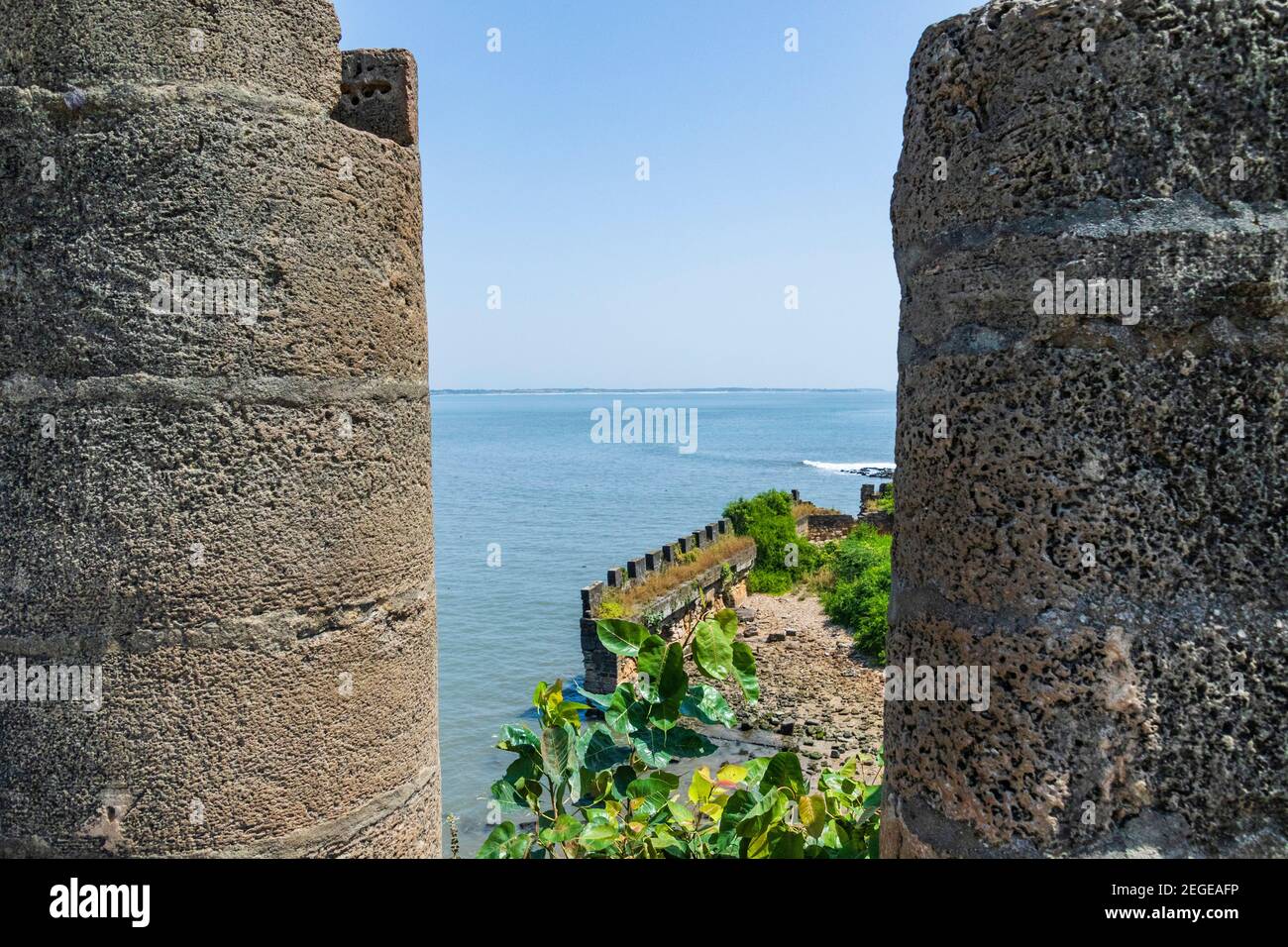 Various views from the Diu fort Stock Photo - Alamy