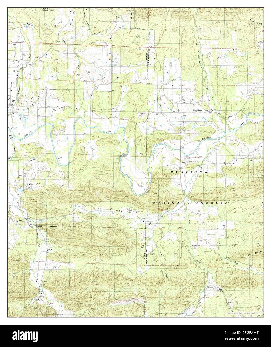 Map of pine ridge hi-res stock photography and images - Alamy