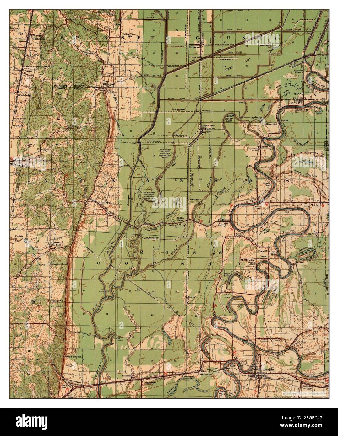 Princedale, Arkansas, map 1940, 1:62500, United States of America by ...