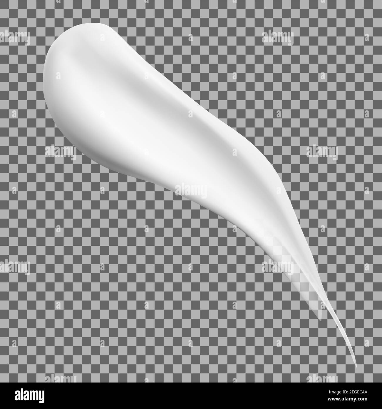 Cream stroke. Cosmetic face lotion texture smear. Creamy smudge ...