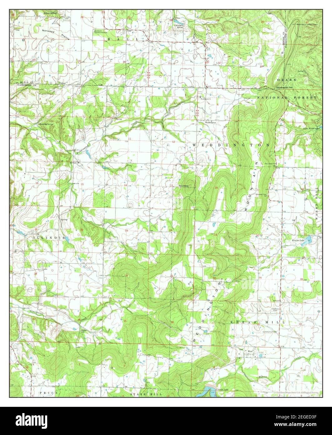 Rhea, Arkansas, map 1970, 1:24000, United States of America by Timeless ...