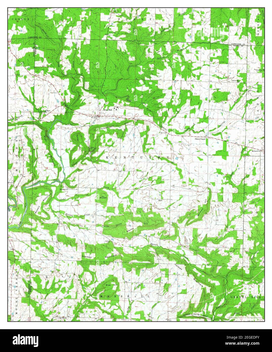 Rose Bud, Arkansas, map 1963, 1:24000, United States of America by ...
