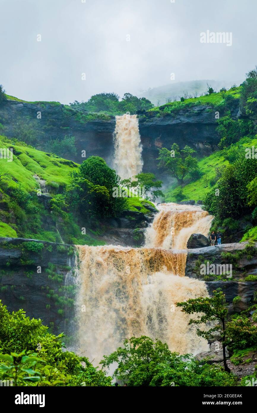 Bhavli Waterfall in Igatpuri Maharashtra Stock Photo - Alamy