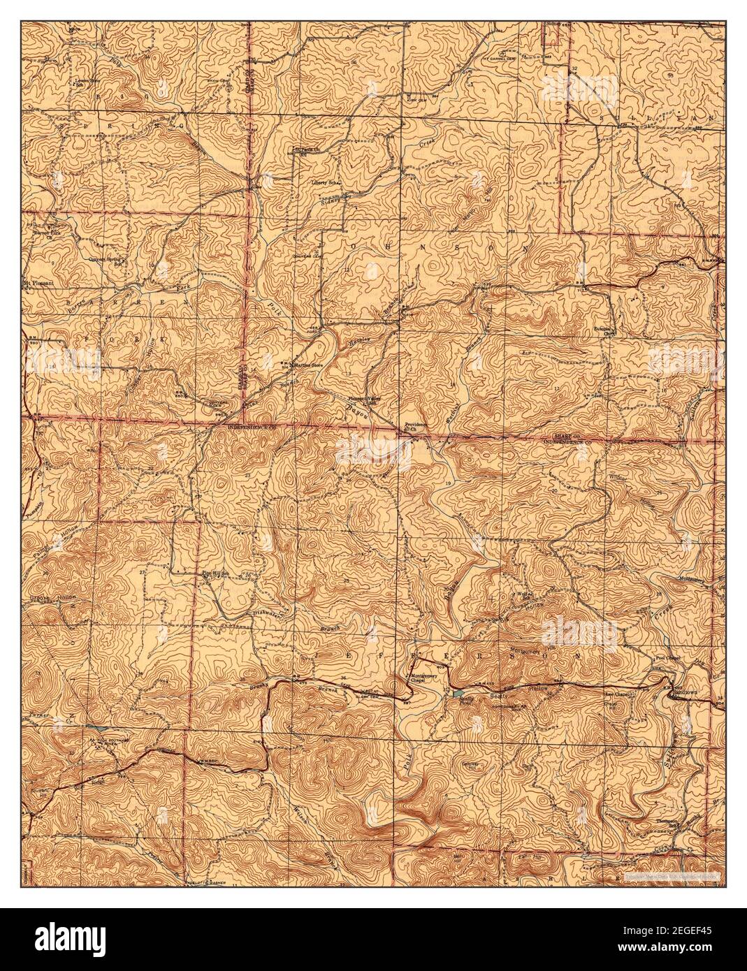 Sandtown, Arkansas, map 1943, 1:31680, United States of America by ...