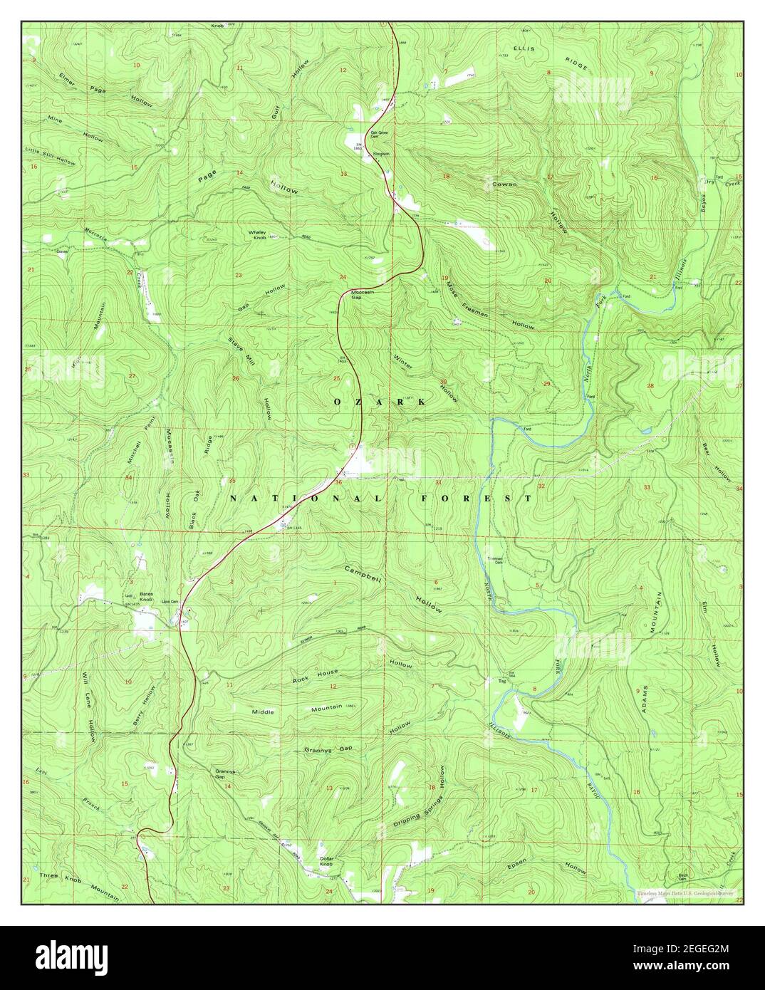 Simpson, Arkansas, map 1980, 1:24000, United States of America by ...