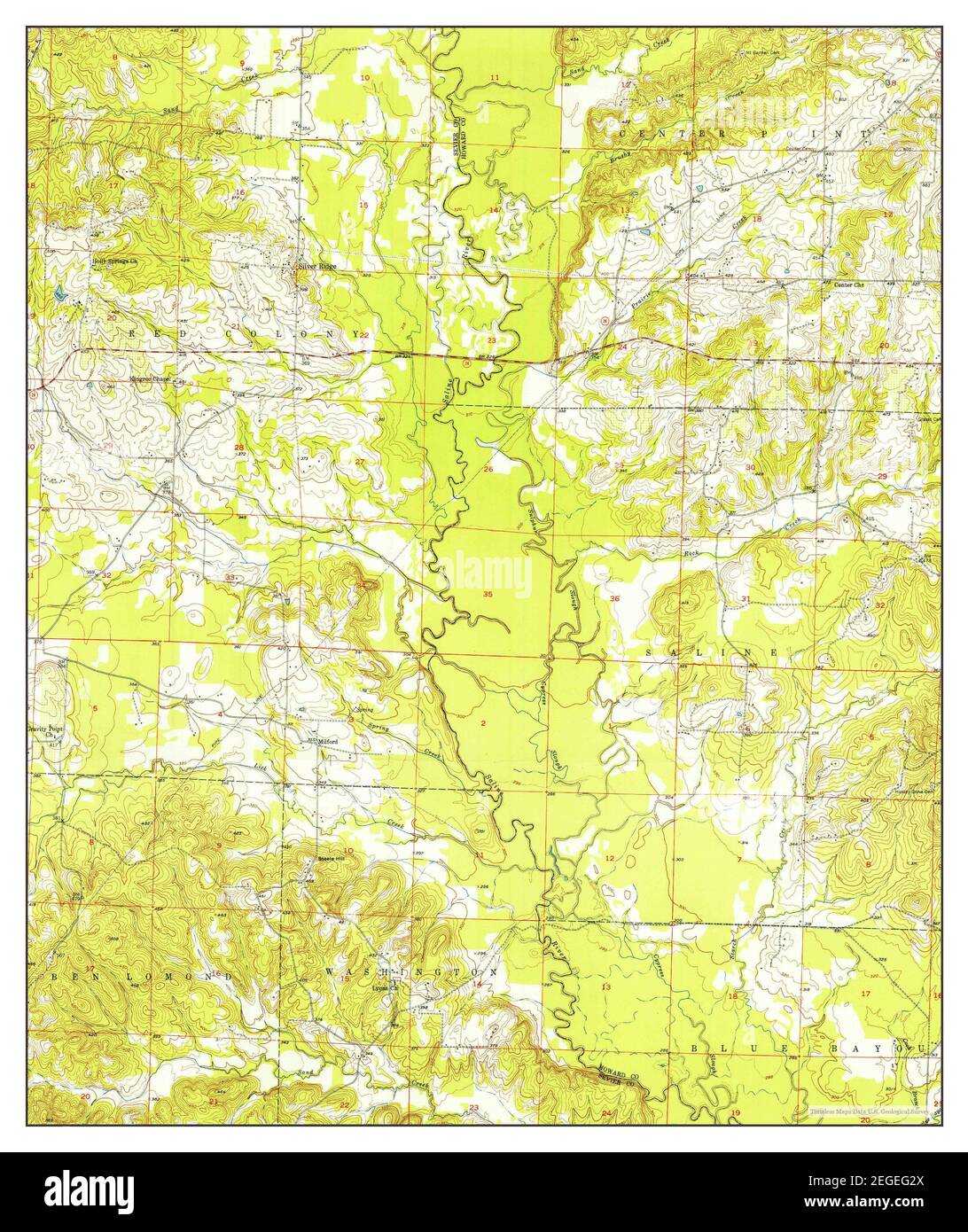 Silver Ridge, Arkansas, map 1951, 1:24000, United States of America by ...
