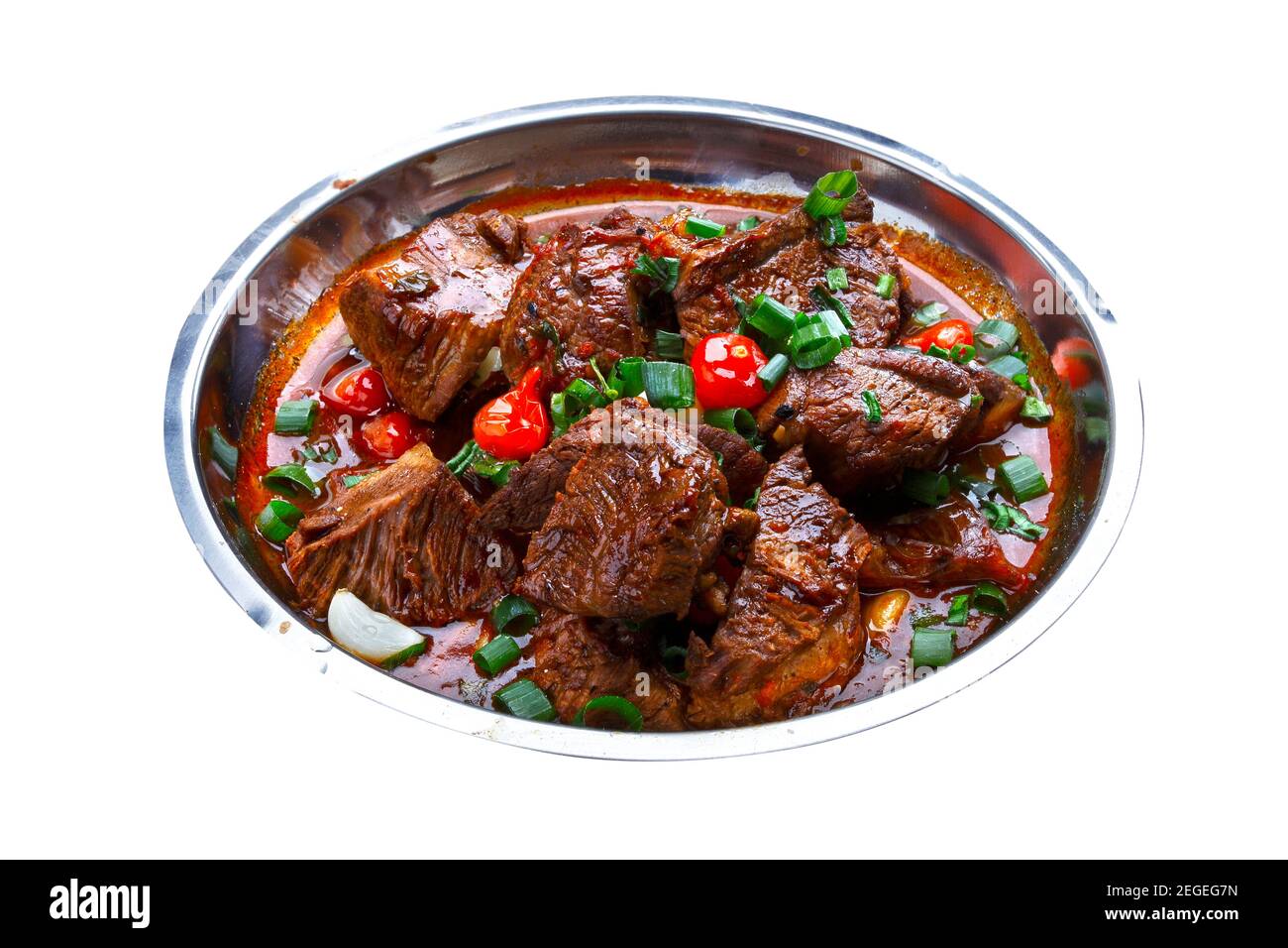 Stew cooked meat Stock Photo - Alamy