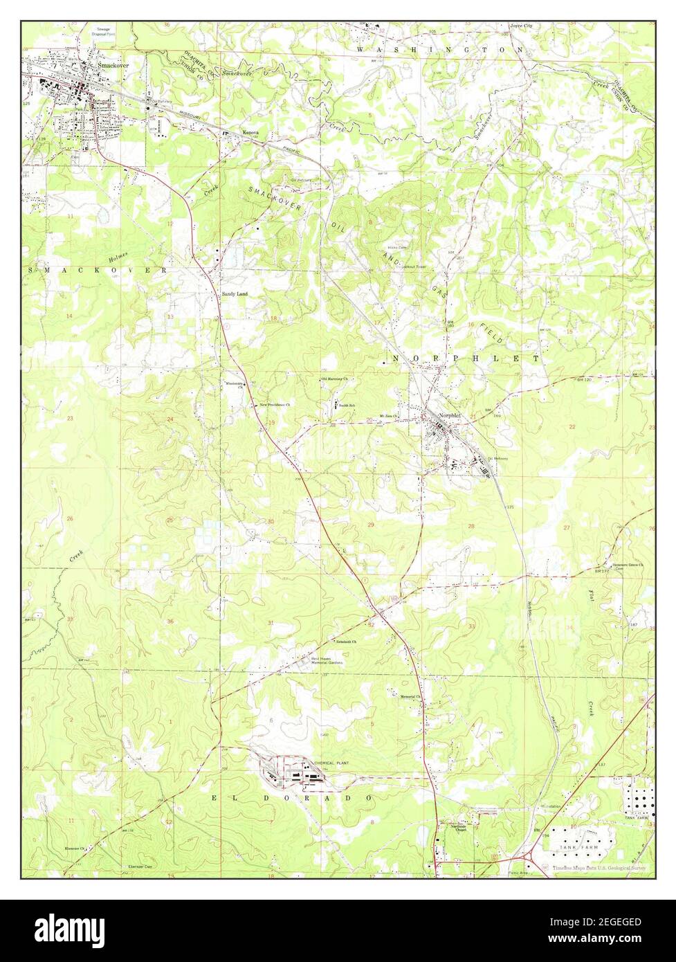 Smackover, Arkansas, map 1962, 1:24000, United States of America by ...