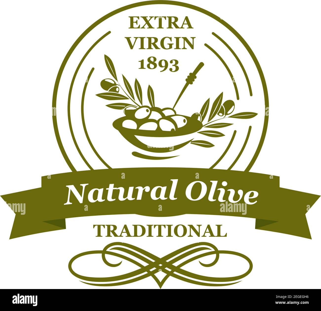 Fresh spanish extra virgin Stock Vector Images - Alamy