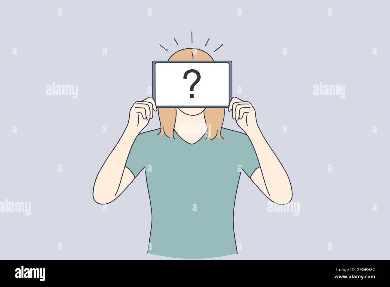 Self doubt concept Stock Vector Images - Alamy