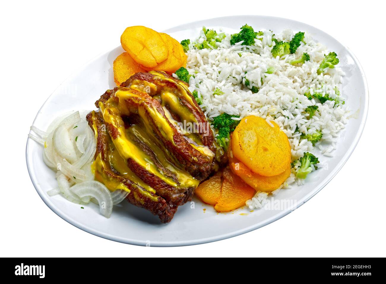 Beef steak baked potatoes Cut Out Stock Images & Pictures - Alamy