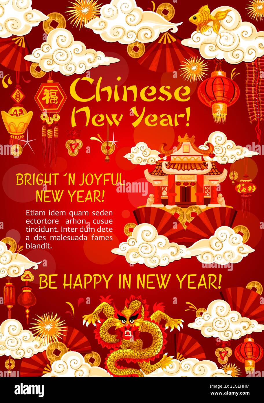 Spring dragon temple Stock Vector Images - Alamy