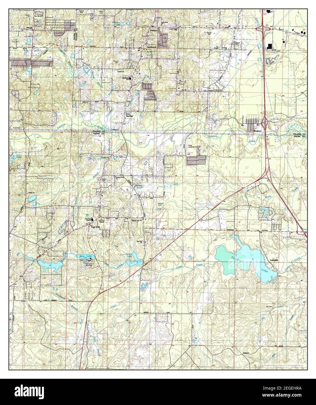 Spring Lake, Arkansas, map 1994, 1:24000, United States of America by ...