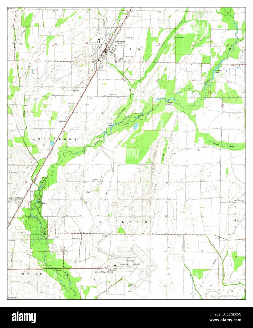 Tuckerman, Arkansas, map 1965, 1:24000, United States of America by ...