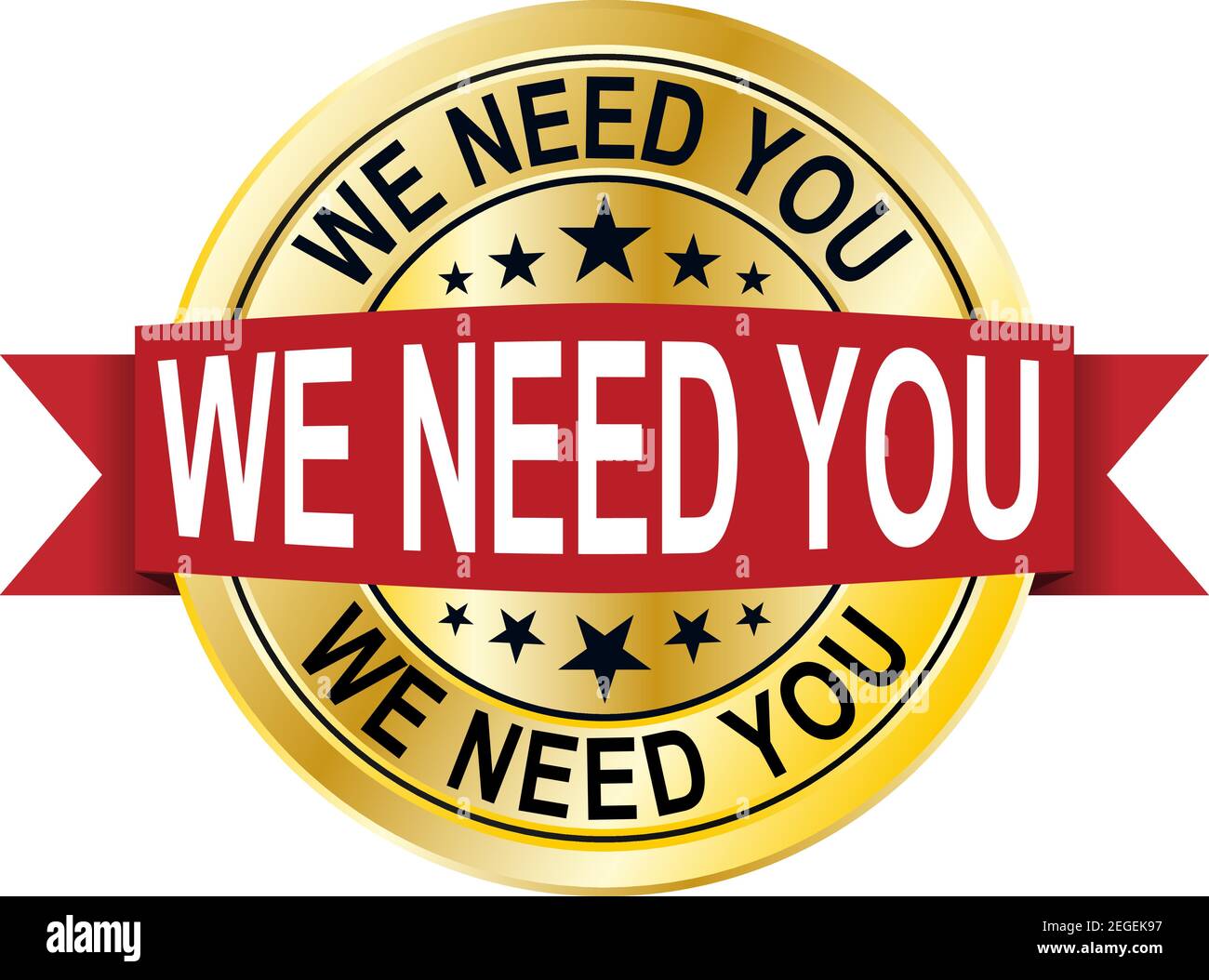 we need Need gold badge medal logo. Vector Illustration Stock Vector ...