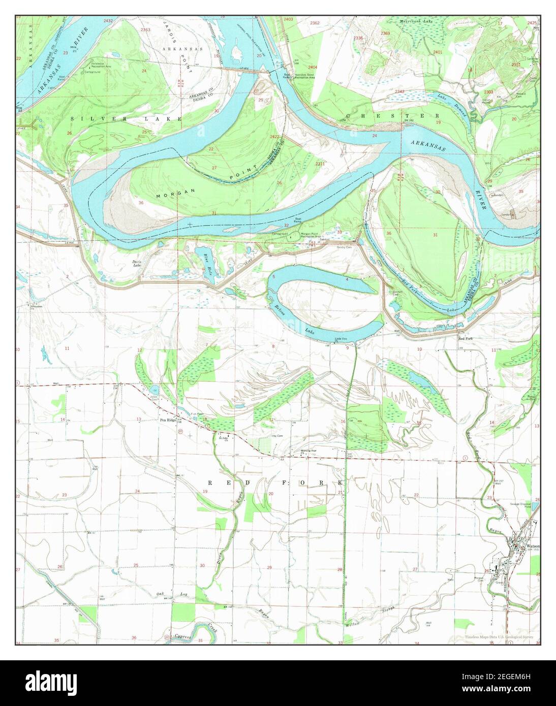 Watson arkansas map hi-res stock photography and images - Alamy