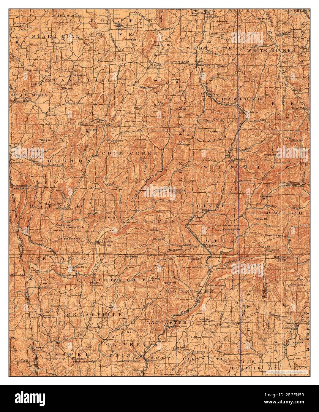 Map of winslow hi-res stock photography and images - Alamy