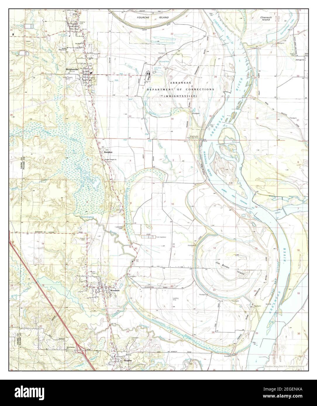 Woodson county map Cut Out Stock Images & Pictures - Alamy