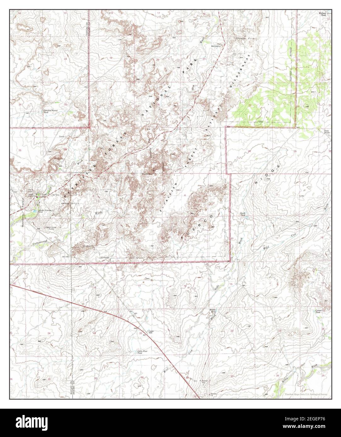 Agate House, Arizona, map 1982, 1:24000, United States of America by ...