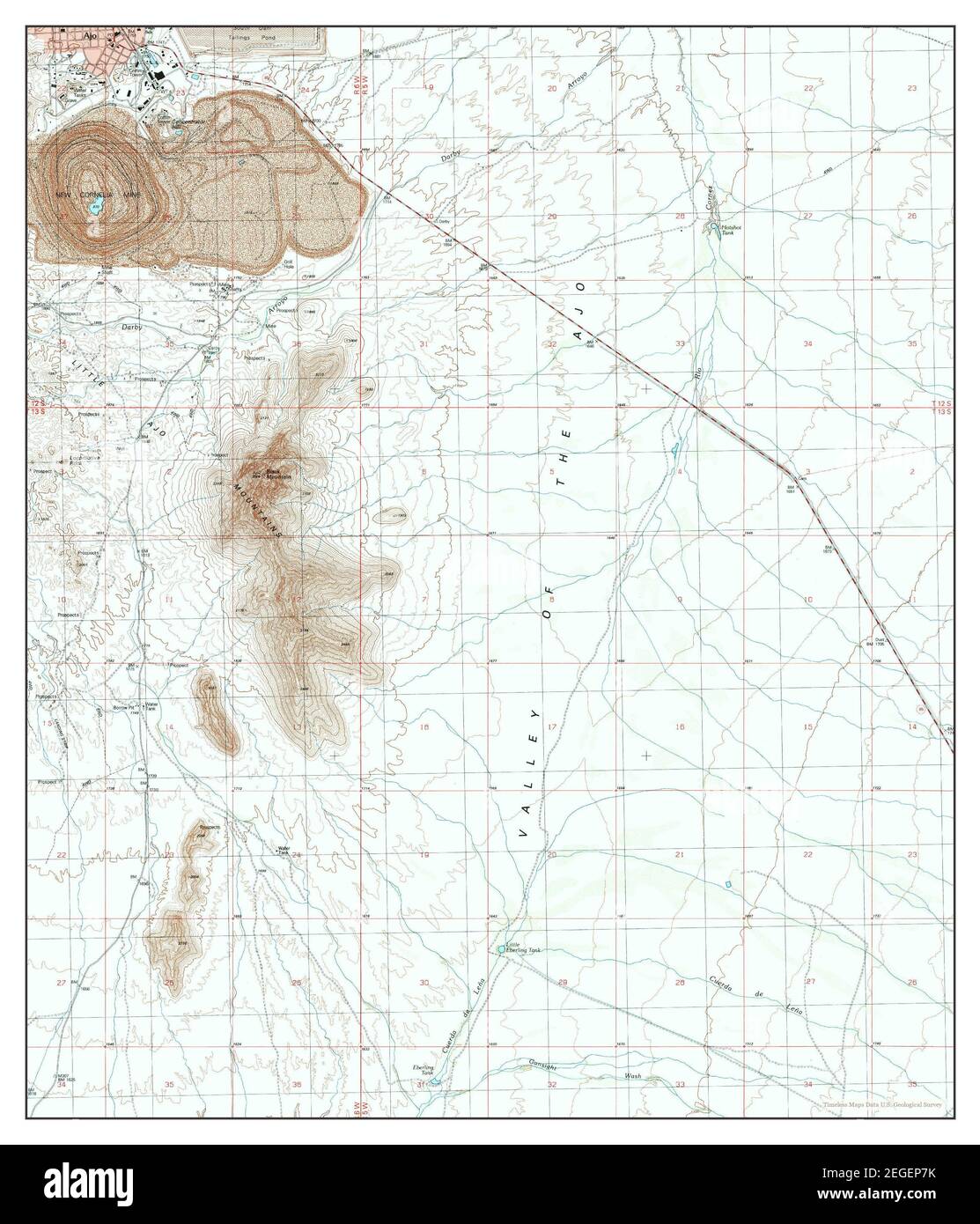 Map of ajo hi-res stock photography and images - Alamy