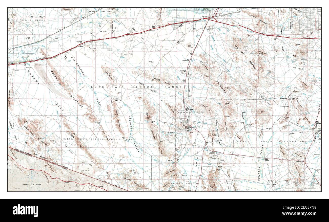 Map of ajo Cut Out Stock Images & Pictures - Alamy